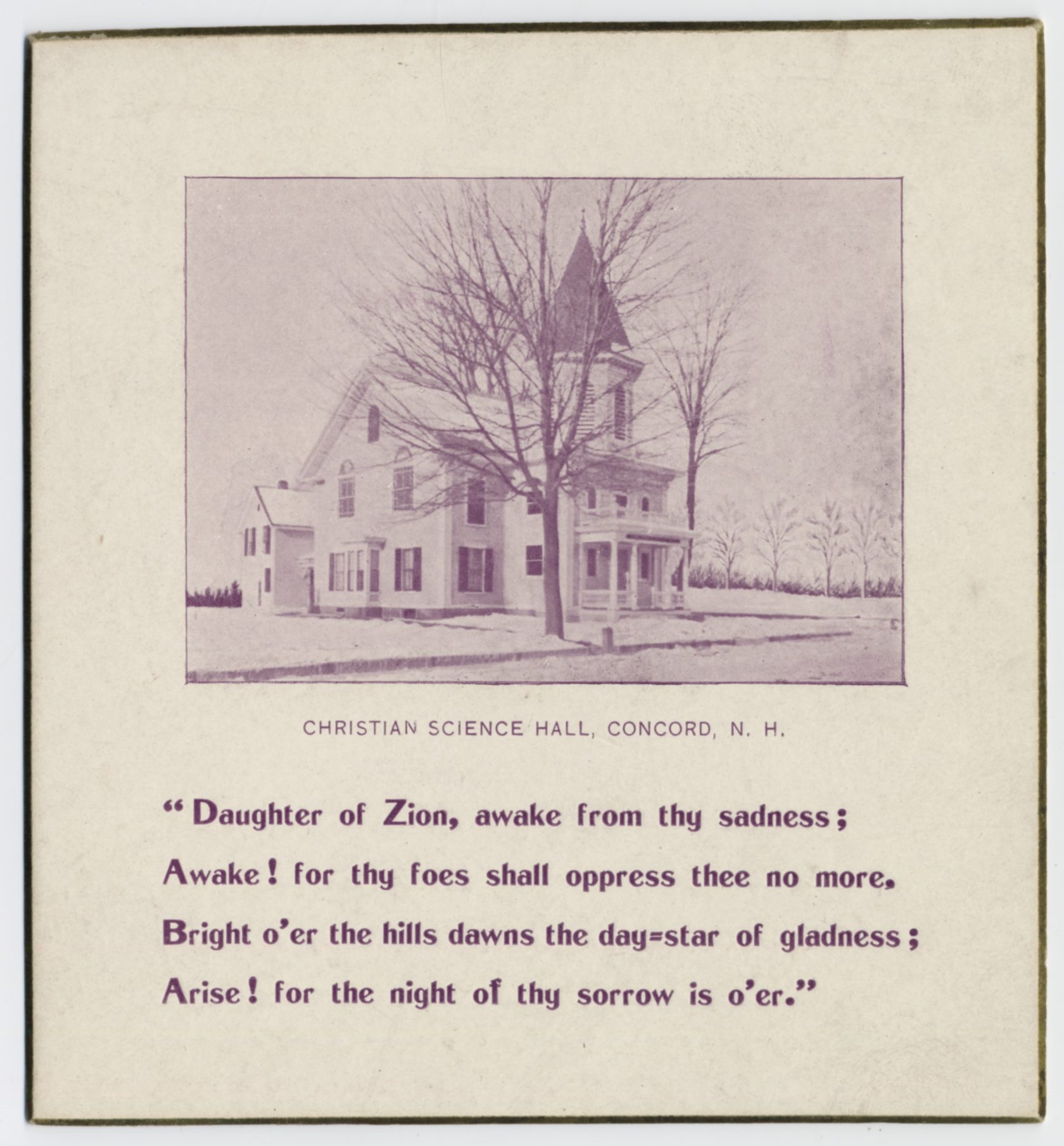 Christian Science Hall — Longyear Museum